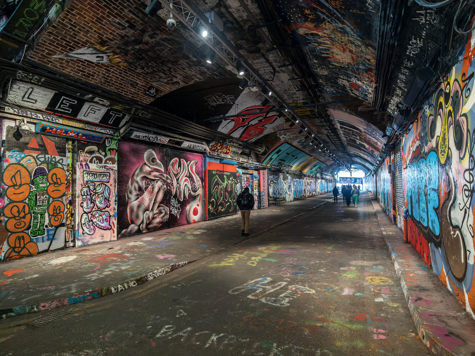 A look at: Leake Street Arches graffiti tunnel - London With Littles